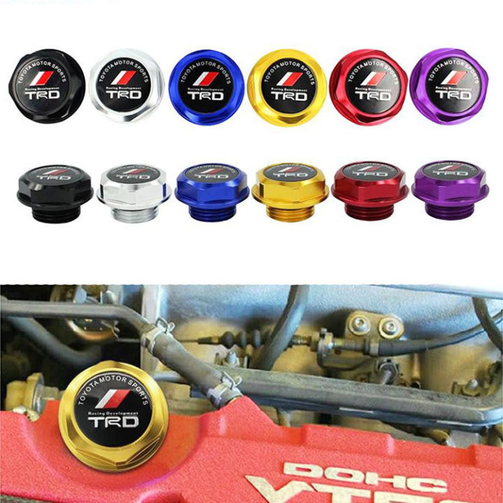 TRD Aluminum Engine Oil Cap Fuel Filler Tank Cover For Toyota Vios SEG ...