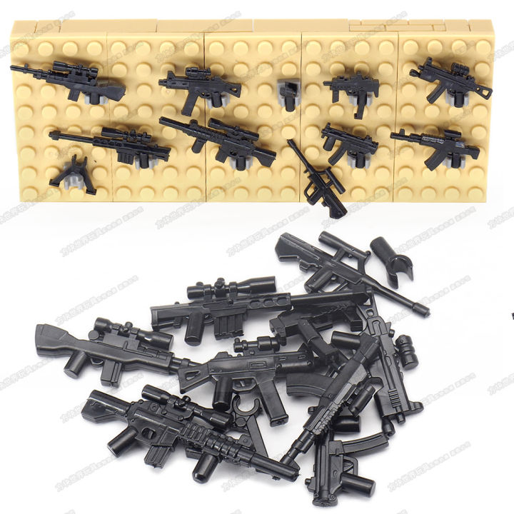 Assembling military soldier sniper rifle building blocks series ...