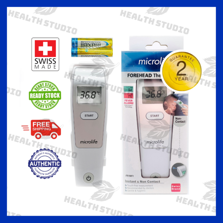MICROLIFE Digital Infrared Thermometer Forehead Body Thermometer Check Suhu Badan Checker 2 ...