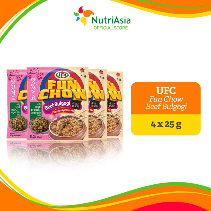 UFC Fun Chow Korean-Style Rice Mix Bulgogi 25g Bundle of 4 | Lazada PH