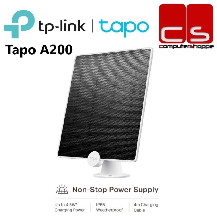 TP-Link Tapo A200 Solar Charging Panel for Battery Powered Rechargeable ...