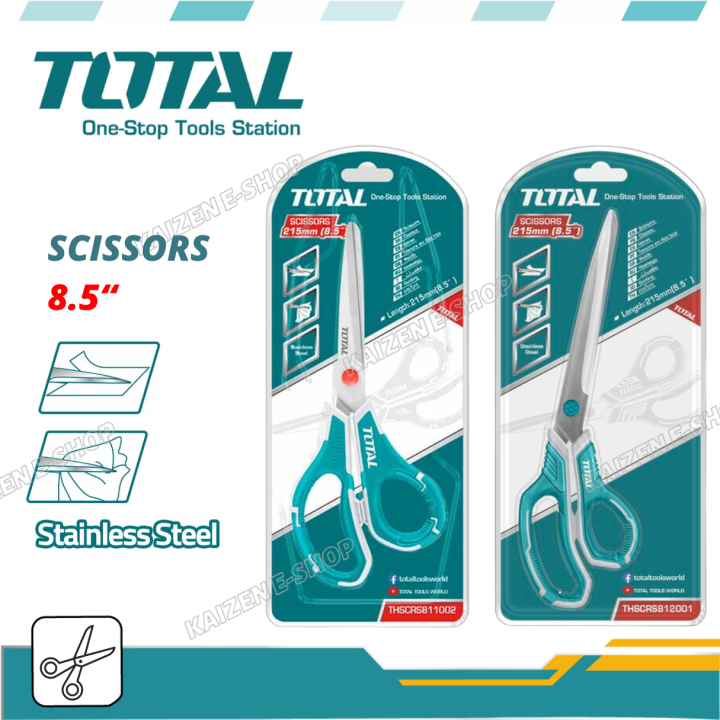 TOTAL THSCRS811002 / THSCRS812001 Stainless Steel Scissors (8.5", 215mm ...