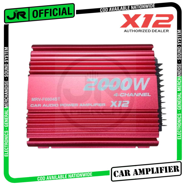 [JRM] X12 (MRV-F6004BT) 2000 watts 4 Channel Car Audio Power Amplifier ...