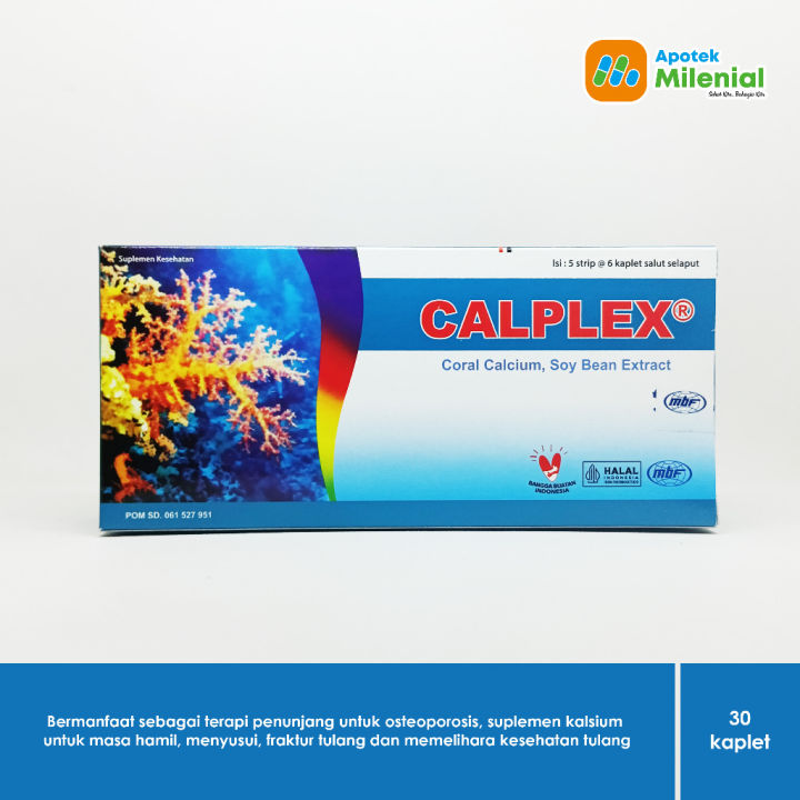 Calplex Box Isi 30 Kaplet / Memelihara Kesehatan Tulang | Lazada Indonesia