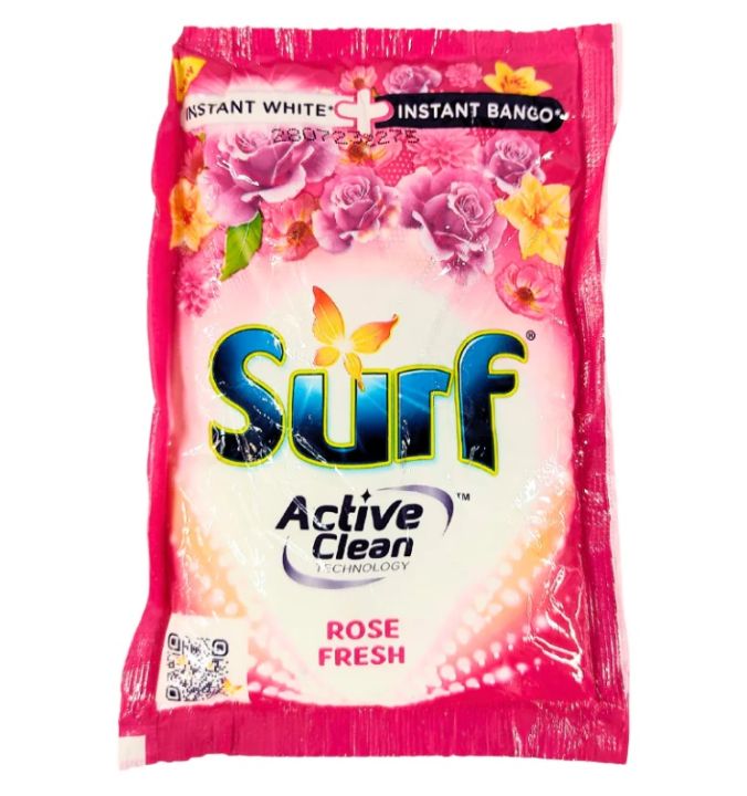 SURF Active Clean Powder Detergent Rose Fresh 65g 6 Sachets | Lazada PH