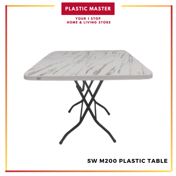 【Foldable Table/ Meja】3Ft Solid Foldable Plastic Dining Table Foldable ...