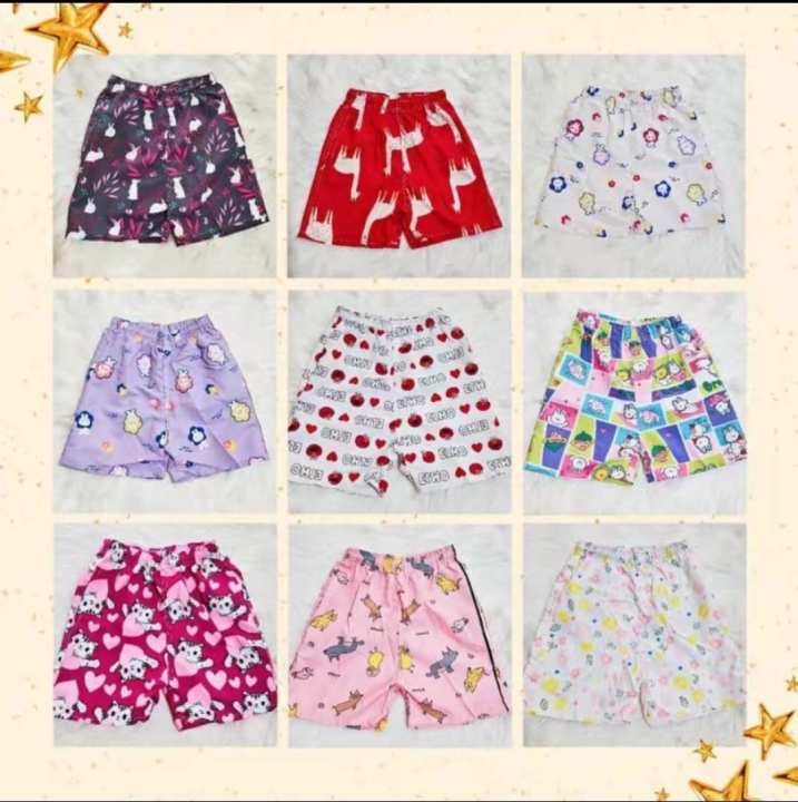 5pcs SHORTS FOR GIRLS KIDS RANDOM DESIGNS ASSORTED DESIGNS/animal ...
