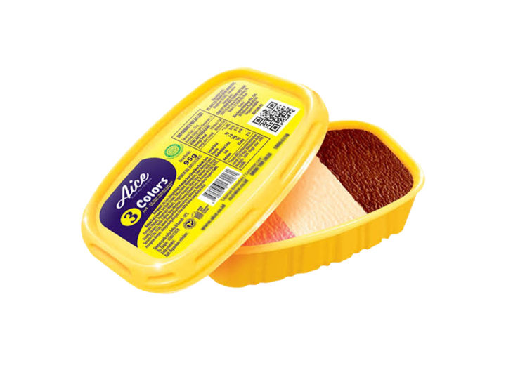 Aice Ice Cream 3in1 Strawberry Vanilla Chocolate Box of 5 Pieces ...