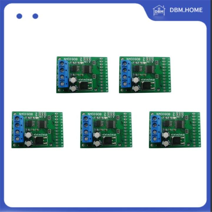 DBM.HOME-5X 8Ch Input/Output Digital Switch TTL LvTTL CMOS RS485 IO Control Module Modbus Rtu ...