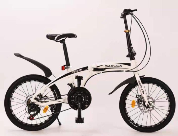 Shimano 7-Speed Alloy Folding Bike Folding Bike 20 Inch Adult Bicycle ...