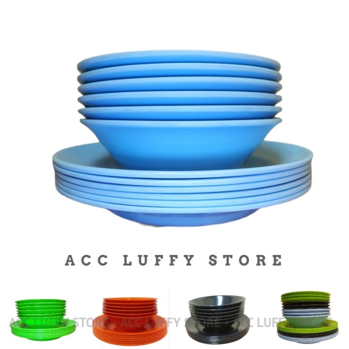 Set Piring Mangkok Melamin - Piring Mangkuk Melamin Asli - Mangkok ...