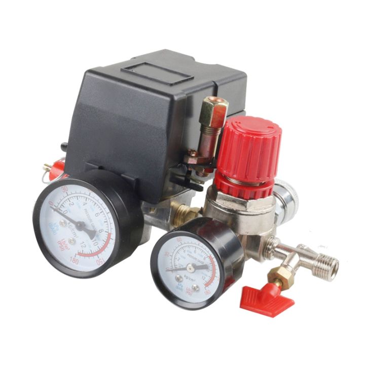 Air Compressor Pressure Switch Air Compressor Switch 90-120PSI 4 Port ...