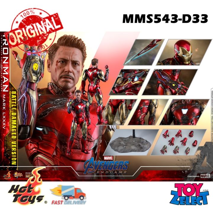 พร้อมส่ง+โค๊ดส่วนลด Iron Man MK85: Avengers Endgame 1/6 Scale (Diecast) (Battle Damaged ...
