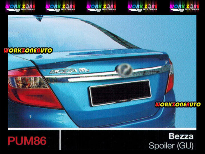 PUM86 Perodua Bezza ABS Spoiler (Gear Up) Body kit Bodykit | Lazada