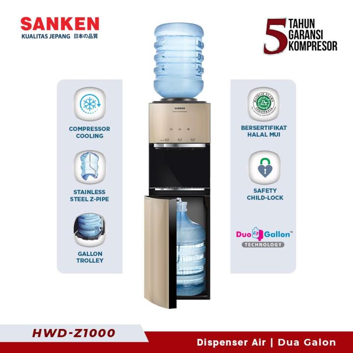SANKEN DISPENSER DUO GALLON HWD-Z1000 | Lazada Indonesia