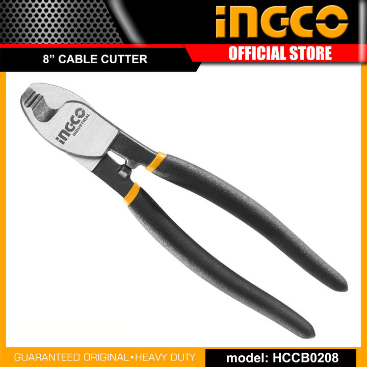 INGCO Industrial Cable Cutter 8" for Cutting Copper and Aluminum Cables ...