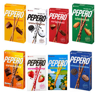LOTTE PEPERO ASSORTED (Original,Almond.choco filled,White Cookie ...