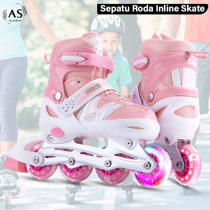 Sepatu Roda Anak POWER SUPERB / Inline Skate Anak Murah FREE BAUT BAJAJ ...