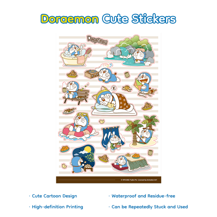 Rock Space Doraemon Cute Sticker Decorative Cartoon Stickers for ...