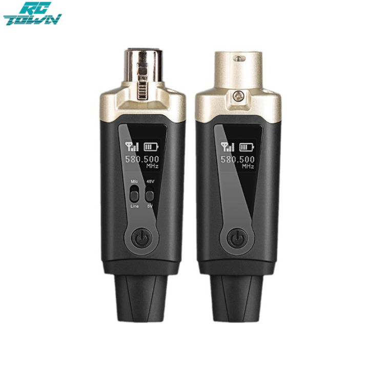 RK11 Wireless Microphone System Transmitter Receiver Plug-on Converter ...