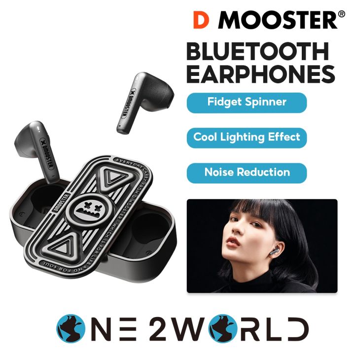 DMOOSTER D15 Fingertip Gyro Bluetooth Earphones - ANC, Alexa & Siri ...