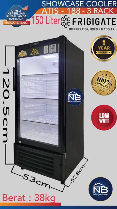 SHOWCASE FRIGIGATE 3 RAK ATIS 188 DISPLAY COOLER 150 Liter JABODETABEK ...