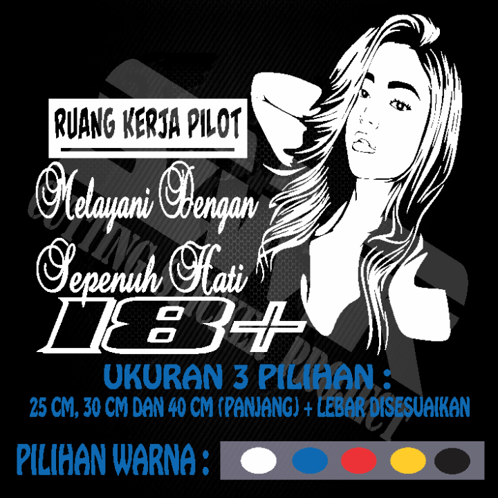 Cutting Sticker Mobil Tulisan Aksesoris Kaca Bodi Mobil Kata Kata Keren ...