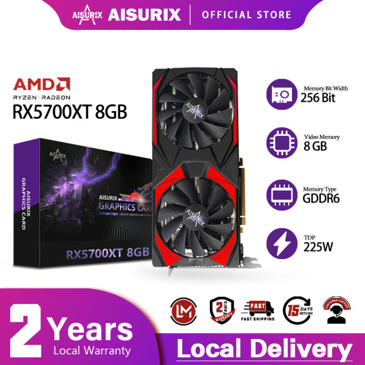 AISURIX RX 5700XT 8GB Graphics Card Gaming Computer GPU Radeon AMD ...