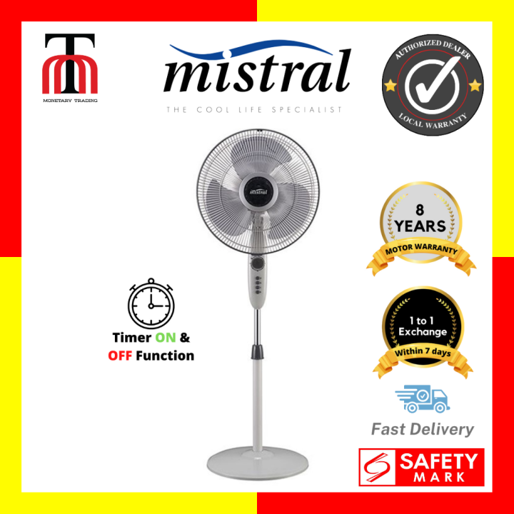 Mistral Msf1643 16" Stand Fan With Timer | Lazada Singapore