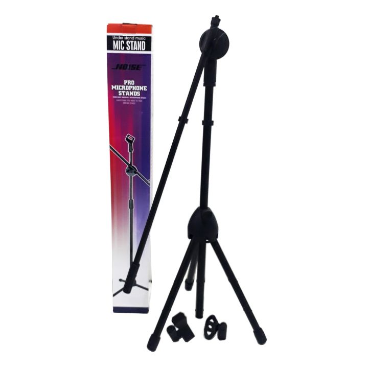 Noise Stand Microphone Besi Tripod Lantai Mikrofon 2 Klip Stand Mic ...