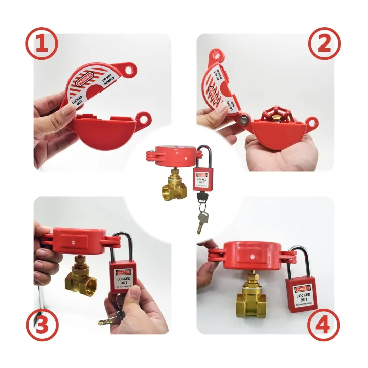 Lockout Tagout Valve Set Gate Valve Lockout Set Easy Using for Yard ...