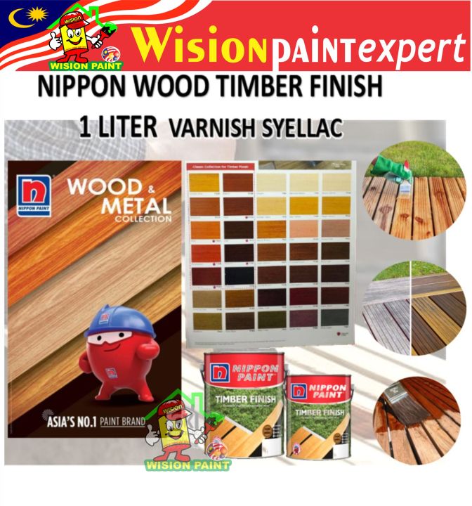 ( 1L ) TIMBER FINISH WOOD VARNISH SYELEK KAYU VARNISH KAYU TIMBER ...