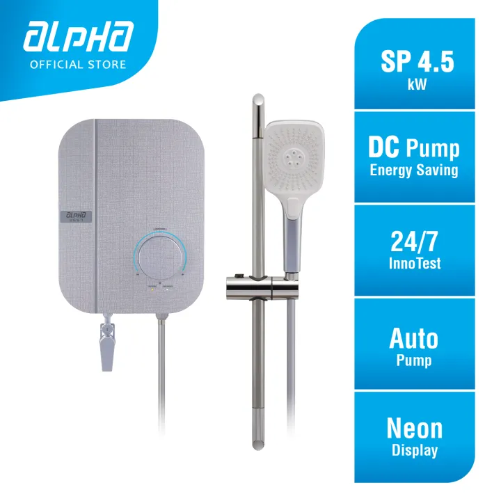 ALPHA - WES7/N-i Neon Light Indicator Shower Instant Water Heater (DC ...