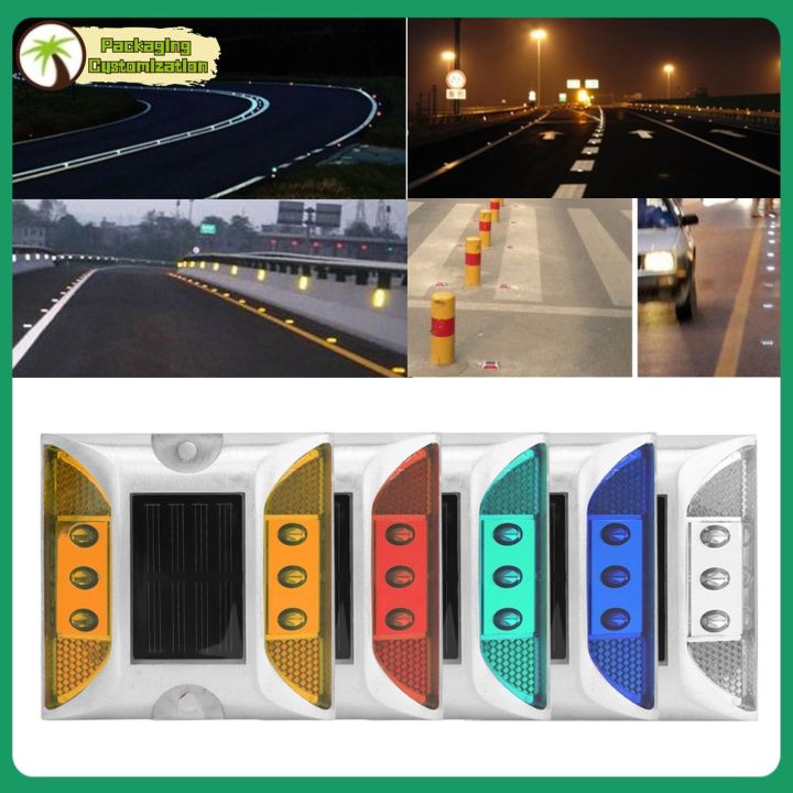 ไฟ LED พลังงานแสงอาทิตย์ Ground Marker ไฟกันน้ำกลางแจ้ง Driveway Road ...