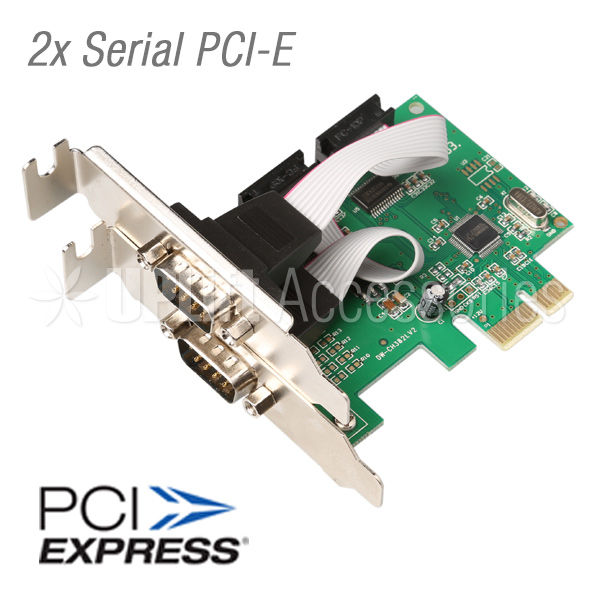 UPLift Dual RS232 Serial Port to PCIE Expansion Card for PC Connect ...