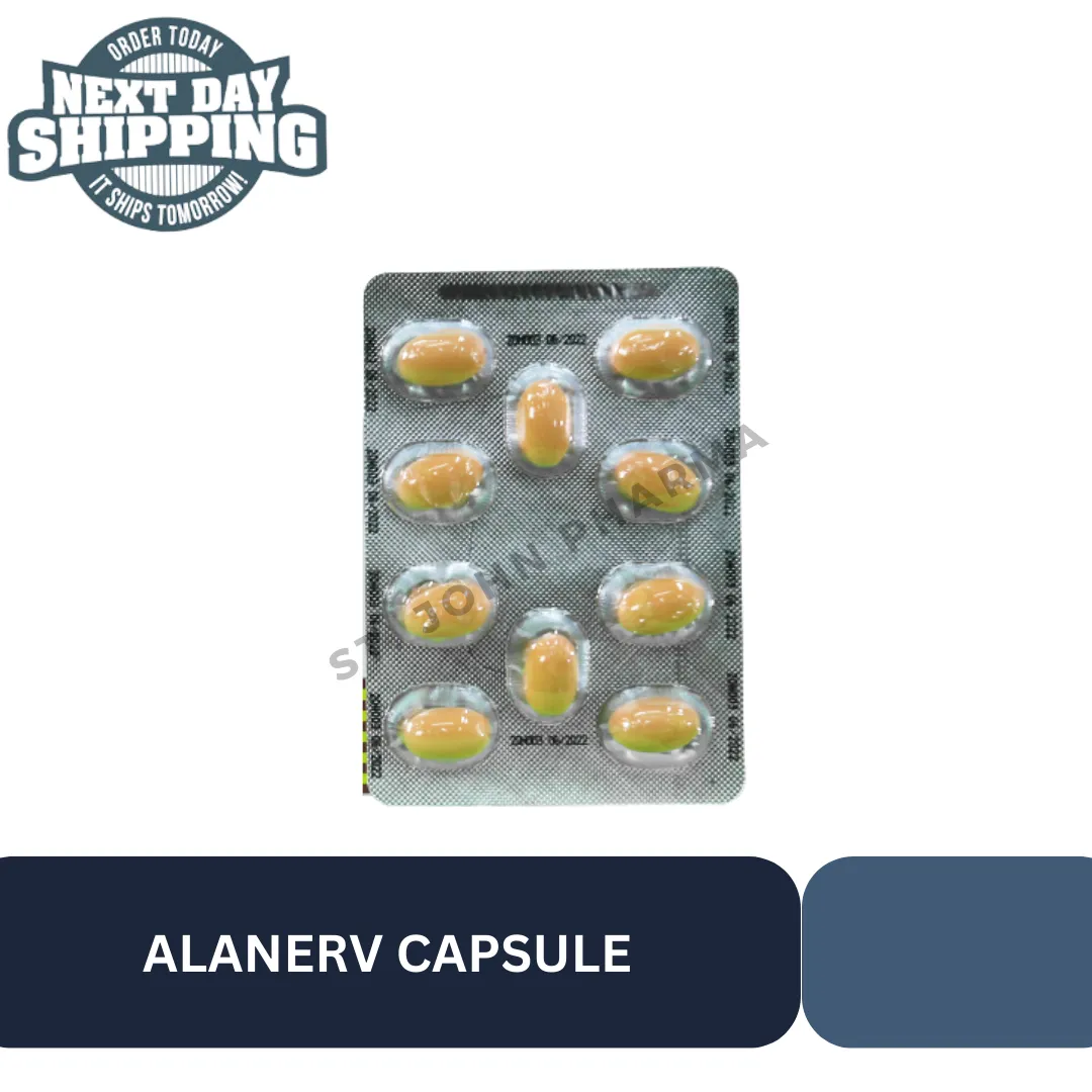 Alanerv Alpha Lipoic Acid + B-Vitamins 920mg Softgel Capsule l 10 & 20 ...