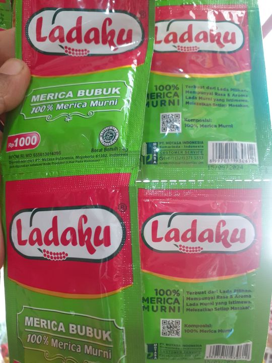 Ladaku 1 Renceng Isi 12 Sachet Bumbu Masak Merica Murni | Lazada Indonesia