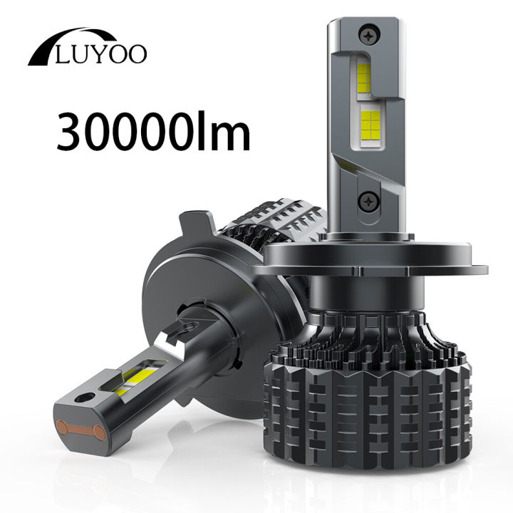 1คู่120วัตต์ 30000lm H4 Led ไฟหน้ากับ Hi Lo Super Bright พลังงานสูงรถไฟหน้าหลอดไฟ C An BUS H11 ...