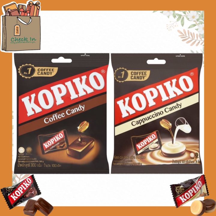 Kopiko Coffee Candy, Cappuccino Candy โกปิโก้ ลูกอมกาแฟ ขนาด 150-170 กรัม บรรจุ 36 50 เม็ด ทั้ง ...