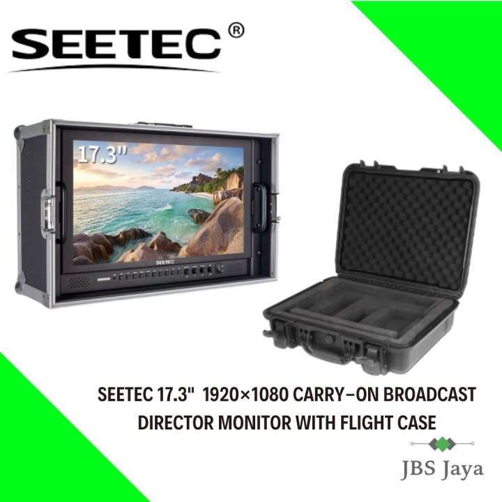 SEETEC 17.3" 1920×1080 Carry-on Broadcast Director Monitor with Flight ...