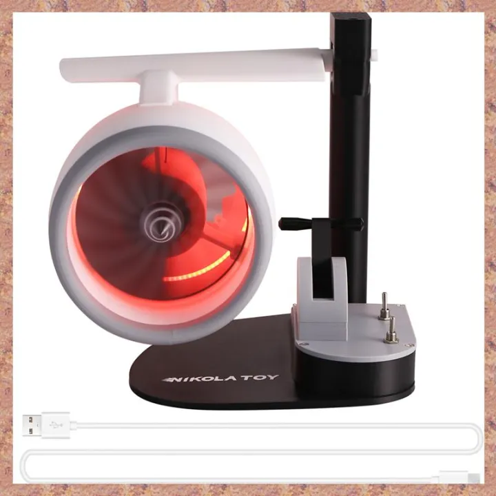 O5NIKOLA TOY USB Jet Fan Desktop Turbofan Engine Fan 3D Printed ...
