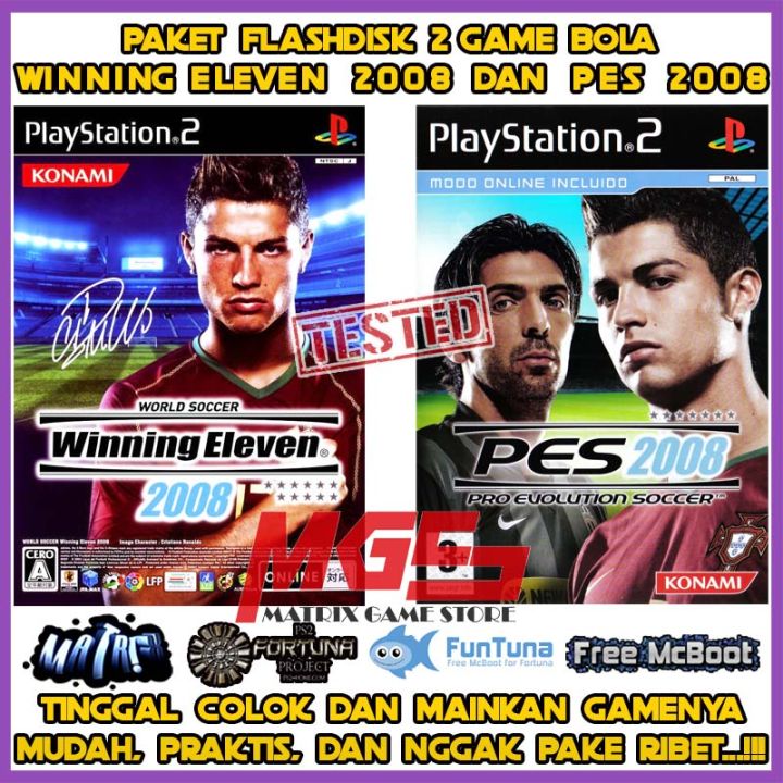 Flashdisk Game PS2 PS 2 PES 2008 dan Winning Eleven 2008 | Lazada Indonesia