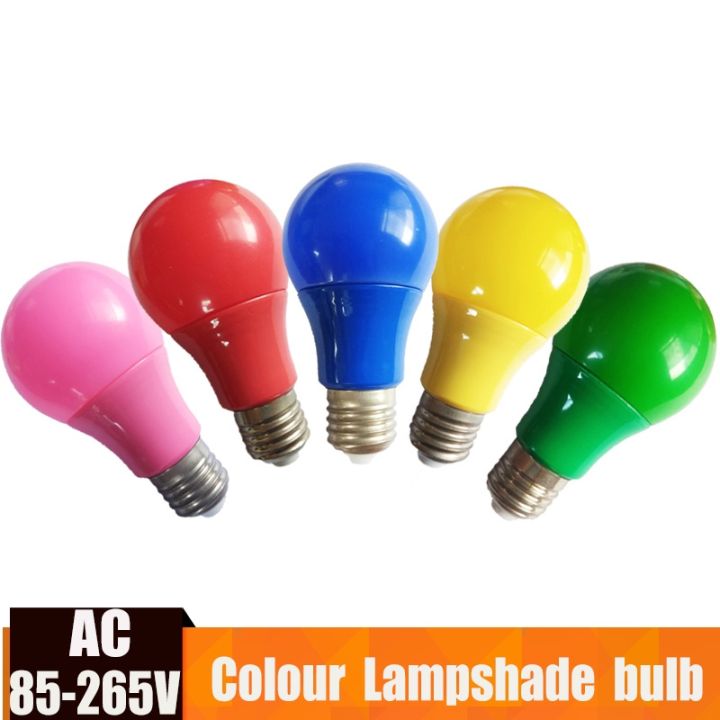 E27 Colorful Globe Light Bulb Led Bar Light 5W 7W 9W Red Blue Green ...