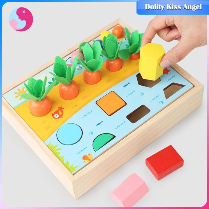 Dolity Wooden Shape Color Sorting Toy Educational Color Sorting Game ...