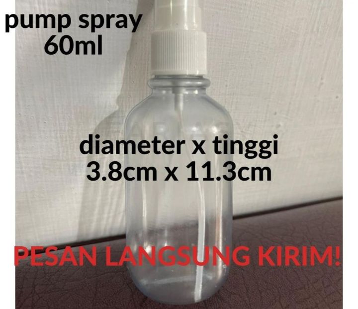 Botol Spray Pump 60ml untuk Sanitizer Hand Soap Toner | Lazada Indonesia