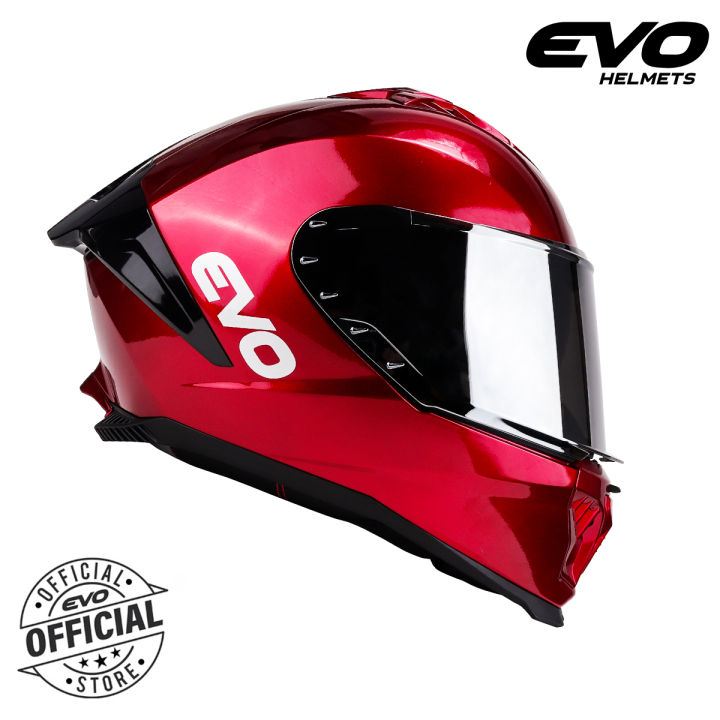 EVO SR-X Plain Dual Visor Full Face Helmet with Clear Lens included | Lazada PH