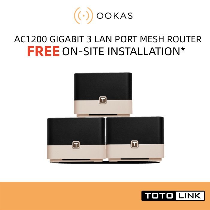 [FREE INSTALLATION*] TOTOLINK T10 AC1200 Mesh WiFi Smart Wireless ...