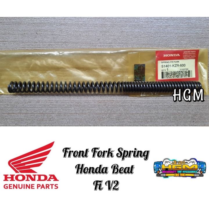 FRONT FORK SPRING (1PC ONLY) FOR HONDA CLICK V1 & V2, HONDA BEAT FI V2 ...