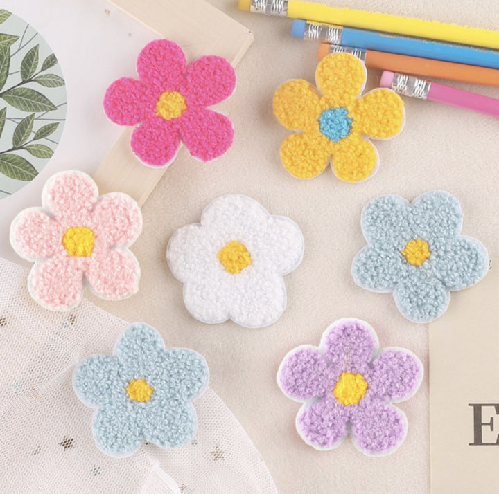 Sunflower Towel Embroidered Fabric Stickers DIY Patch Embroidered ...