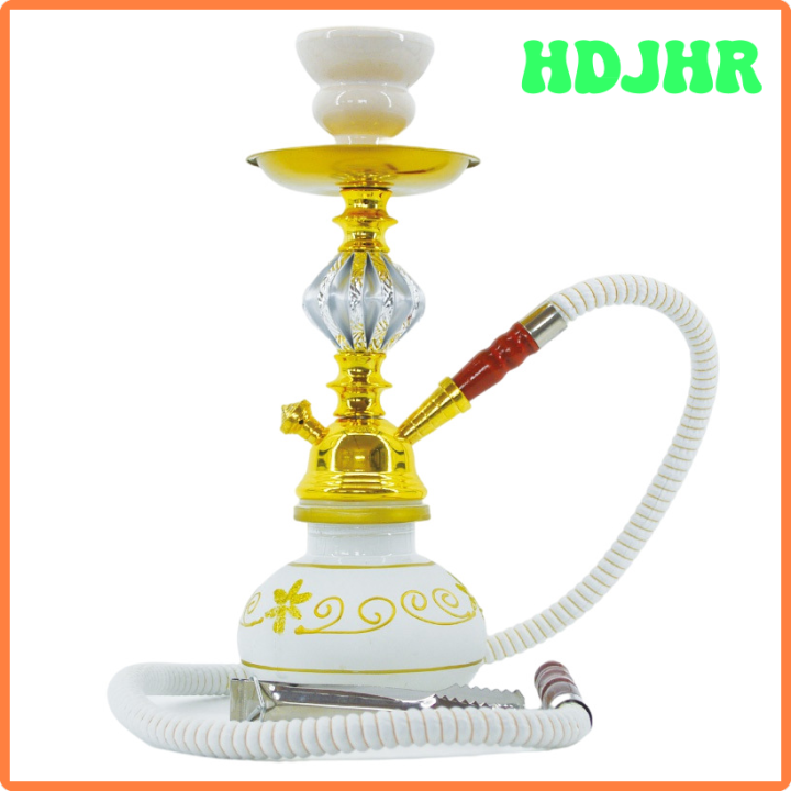 Arabic Glass Shisha Shisha Set Water Pipe with Shisha Hose Bowl Tongs ...
